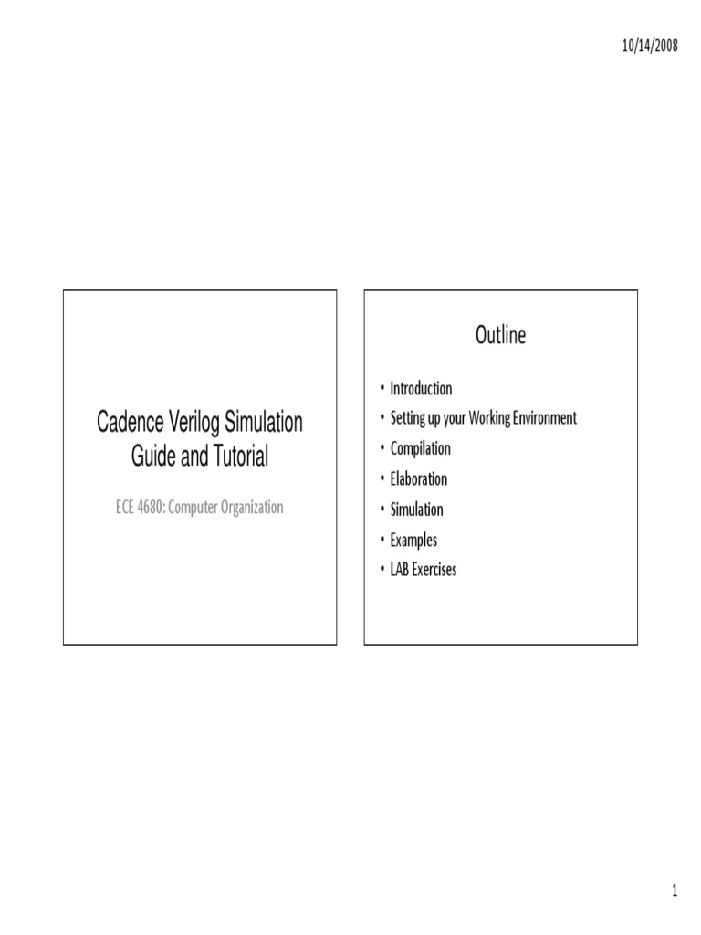 Cadence Tutorial PDF | PDF | Library (Computing) | Computer File