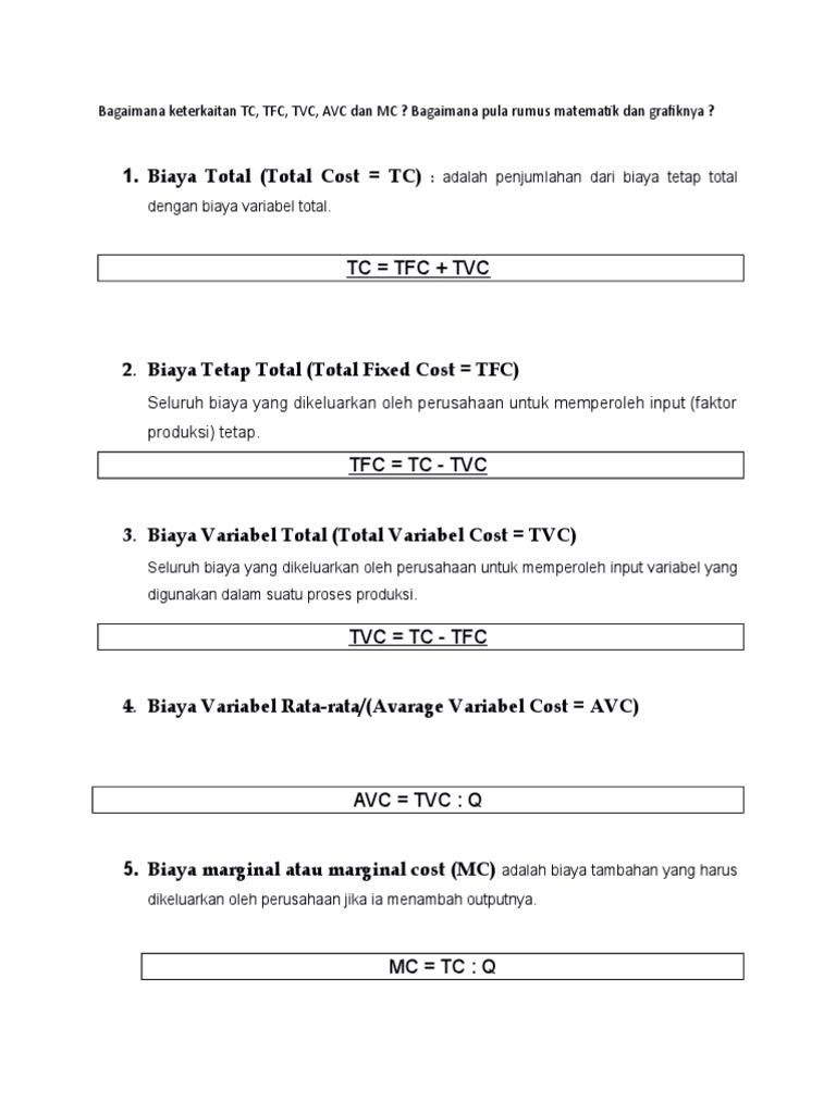Bagaimana Keterkaitan TC TFC TVC AVC Dan MC | PDF | Metode & Bahan Ajar