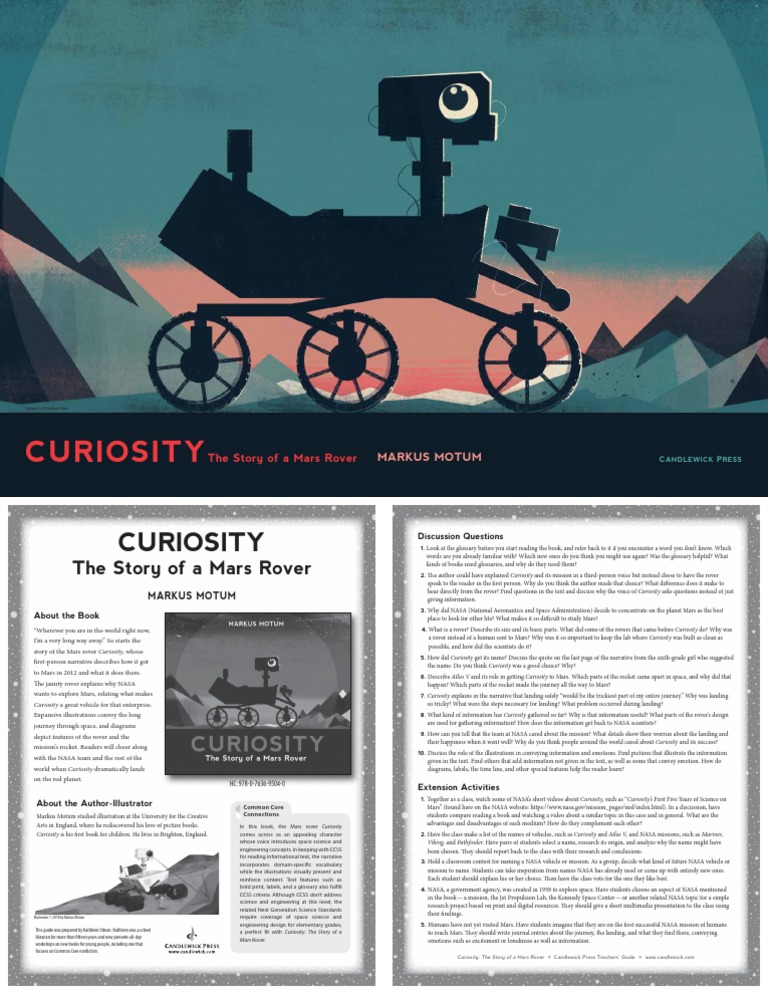 Curiosity: The Story of A Mars Rover Poster | PDF | Curiosity (Rover ...