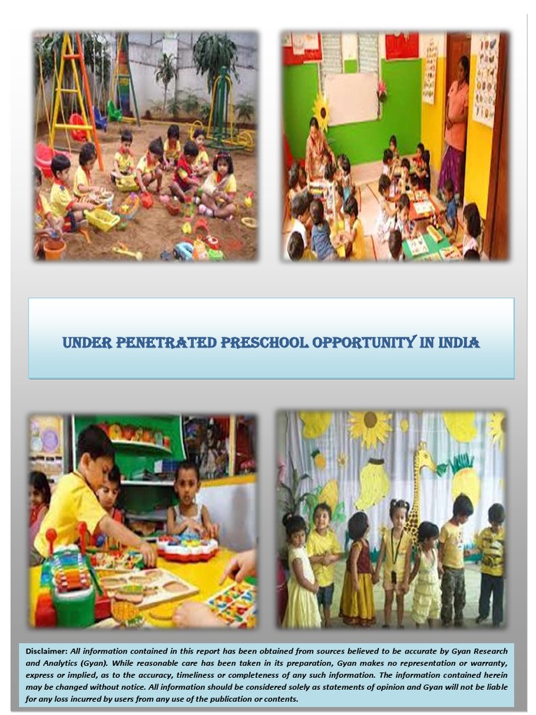 Under Penetrated Preschool Opportunity in India | PDF | Preschool | Day ...