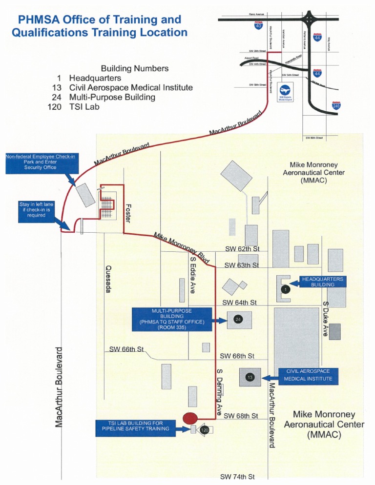 Pipeline Safety Training Location Guide | PDF | Federal Aviation ...