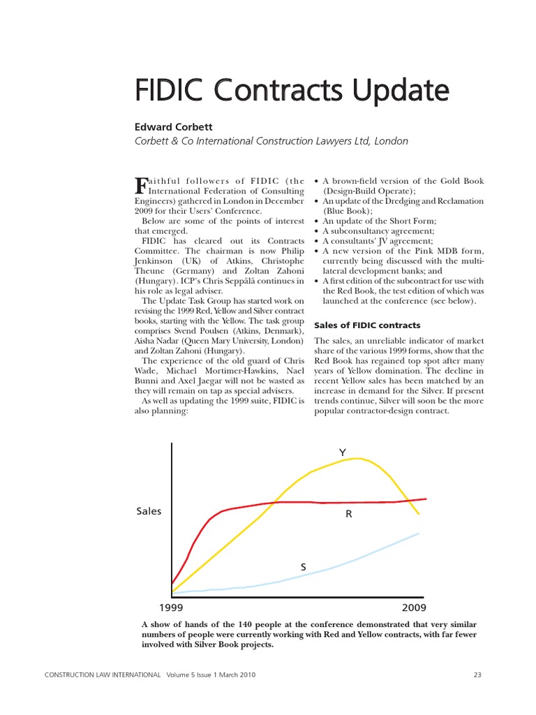 Fidic Update | PDF | Common Law | Government