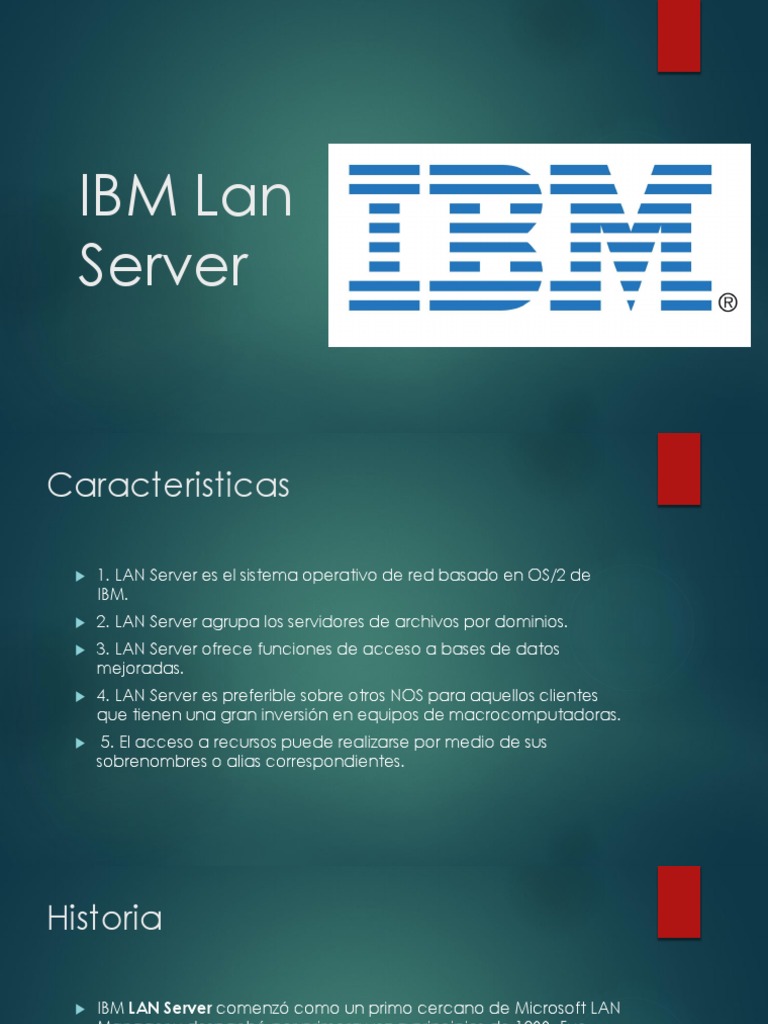 Características del IBM LAN Server | PDF | Servidor (Computación) | Red ...