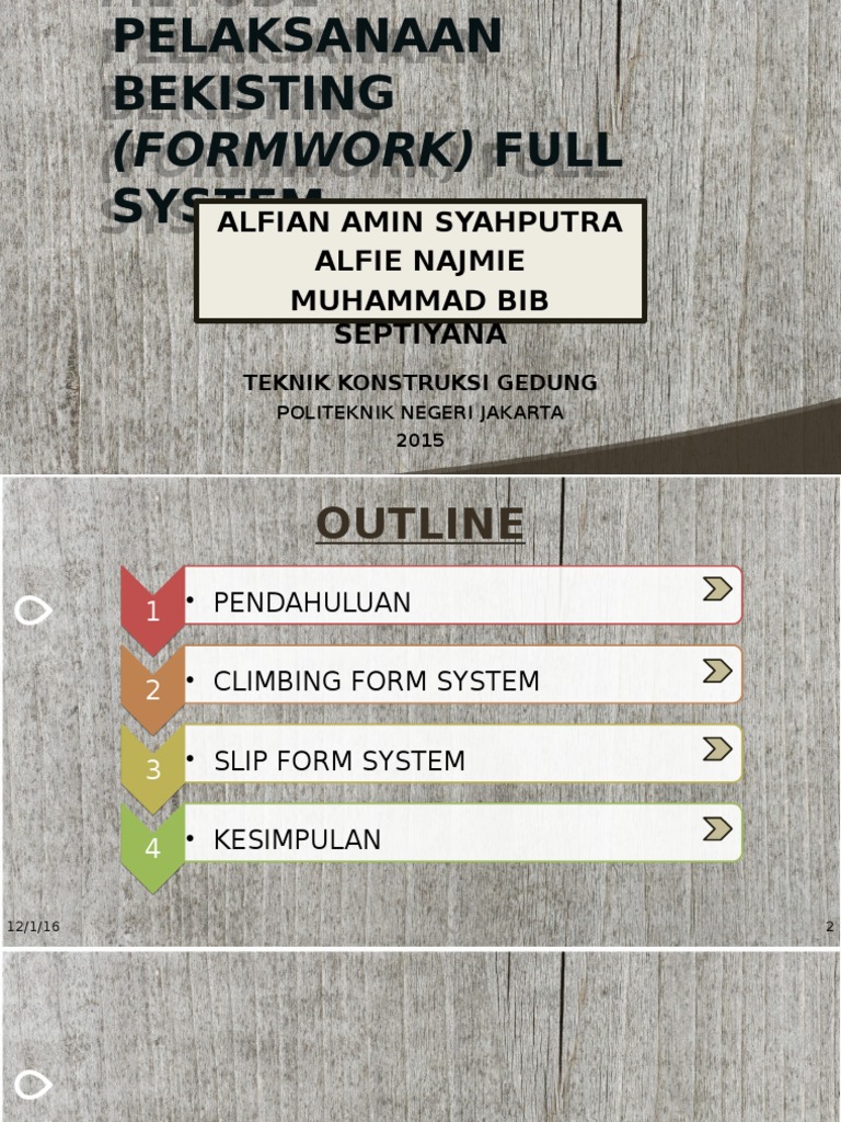 Formwork Full System | PDF