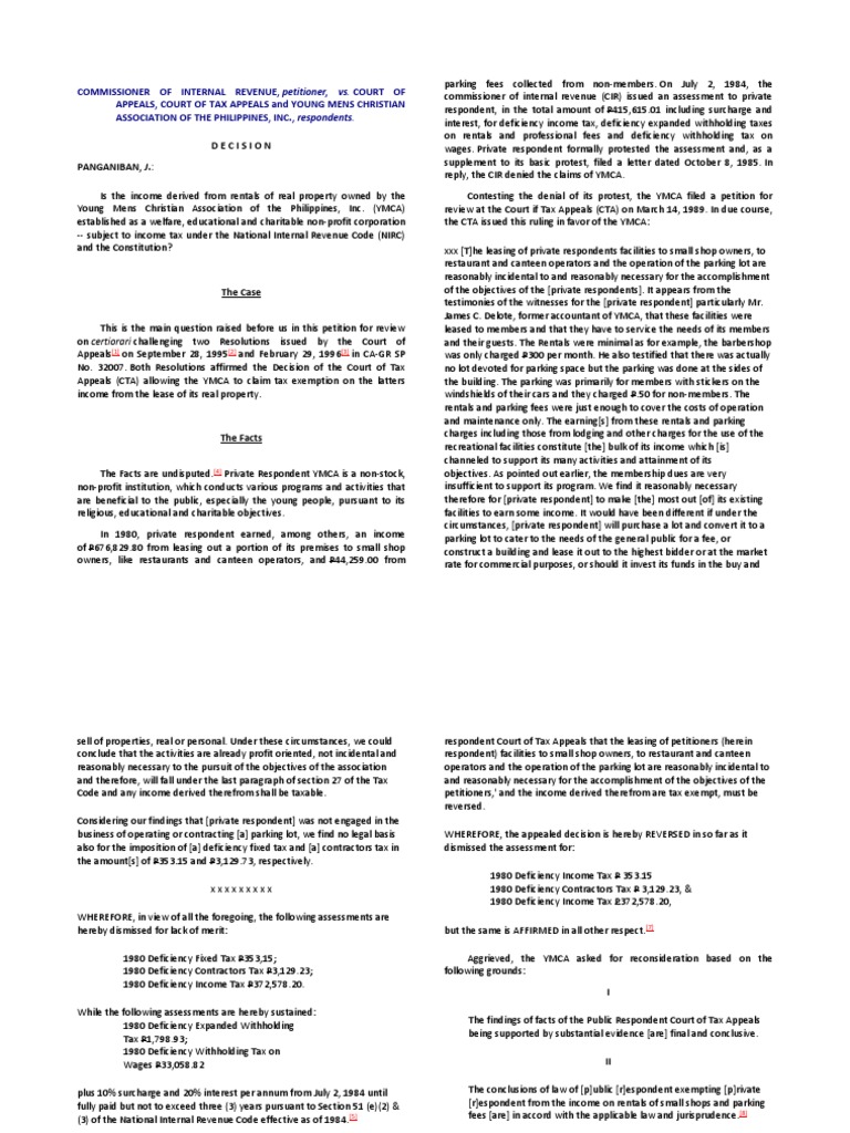 Evid Cases Page 1 | PDF | Appeal | Taxes