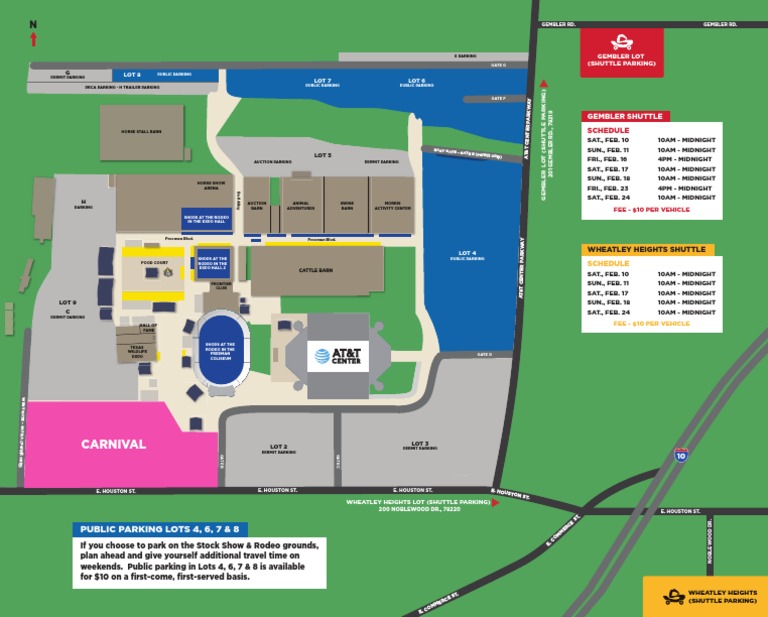 2018 Rodeo Parking Map PDF | PDF | Rodeo | Cowboys