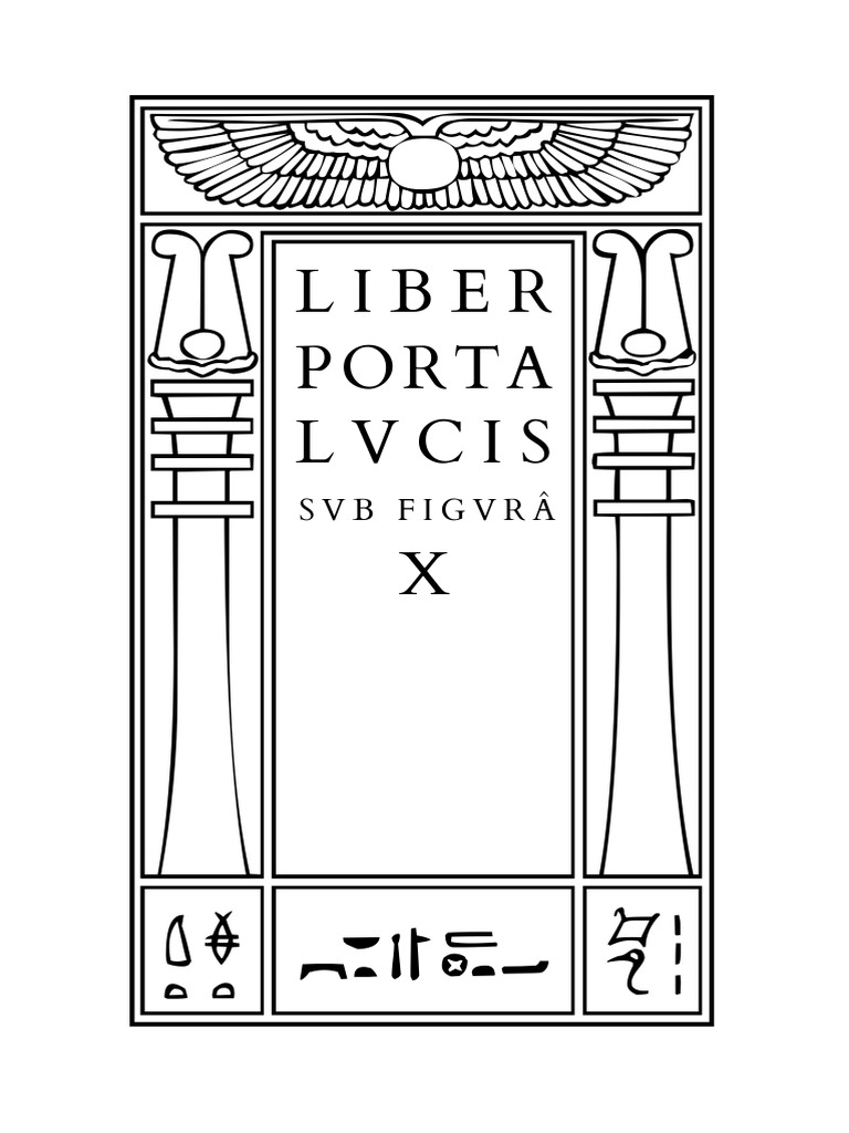Crowley - Liber Porta Lucis Sub Figurâ X | PDF | Religious Belief And ...