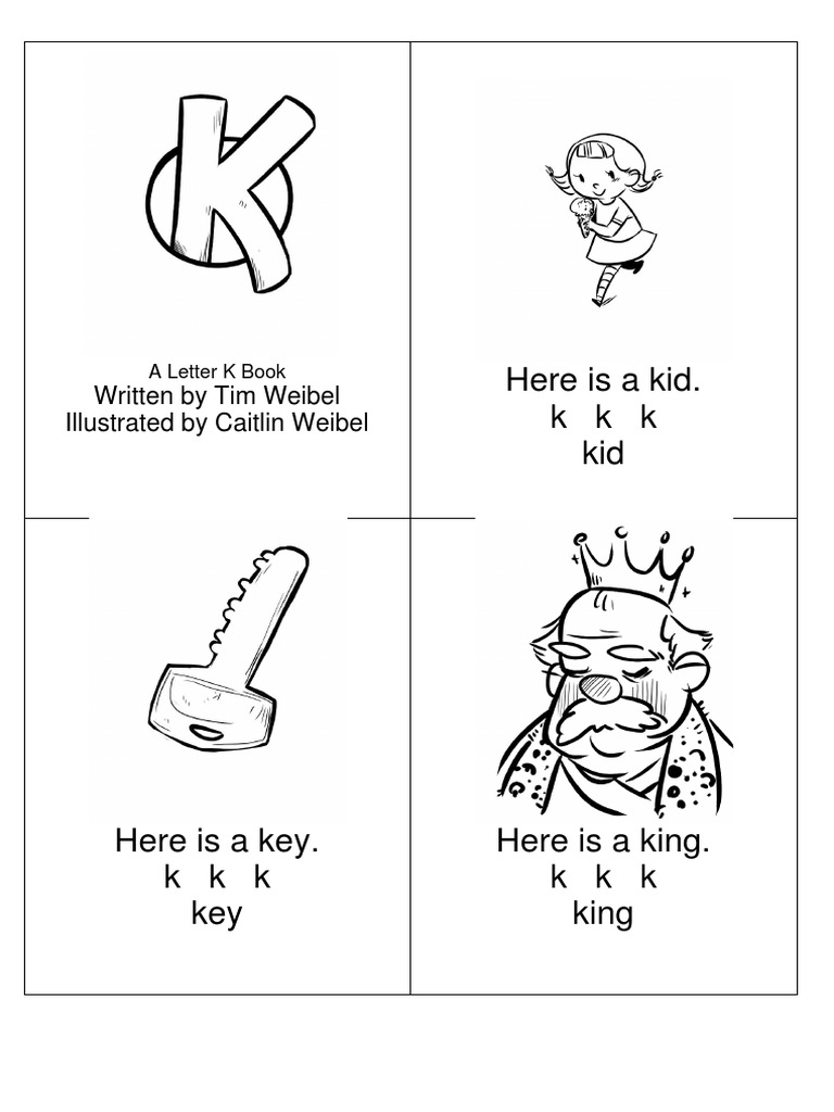 Letter K Vocabulary Book for Kids | PDF