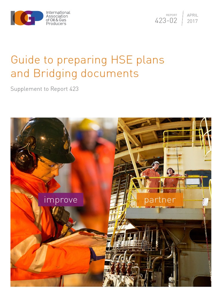 423-02 Guide To Preparing HSE Plans & Bridging Document | PDF | Risk ...