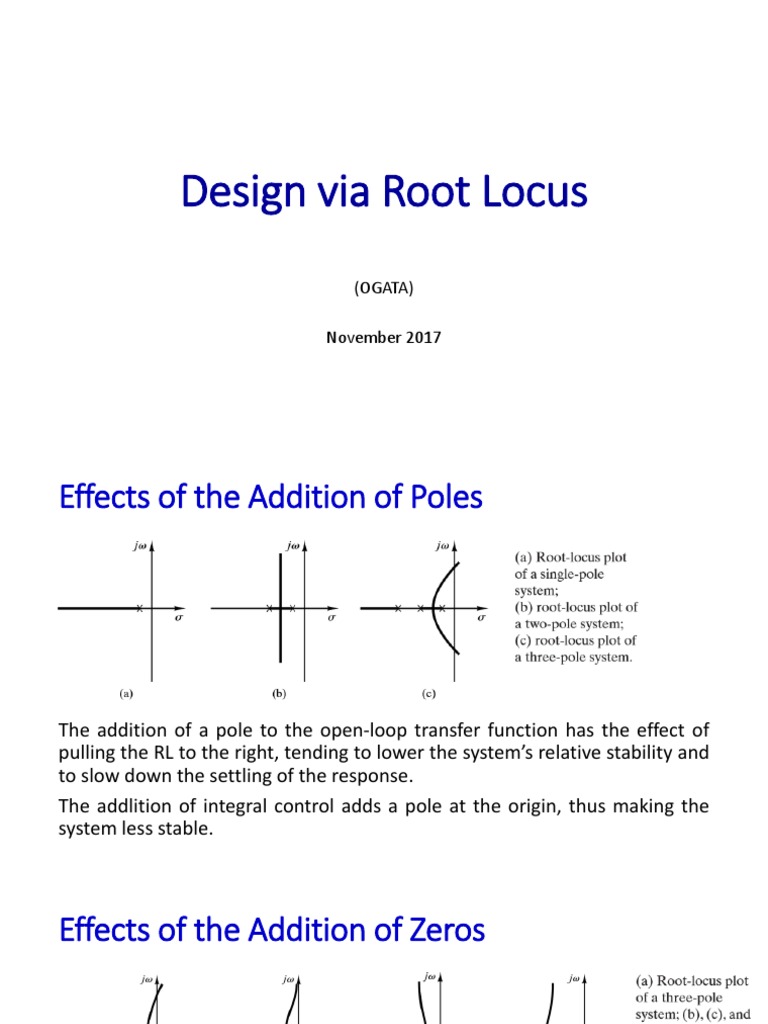 Root Locus Design with Lead Compensator | PDF | Control Theory ...