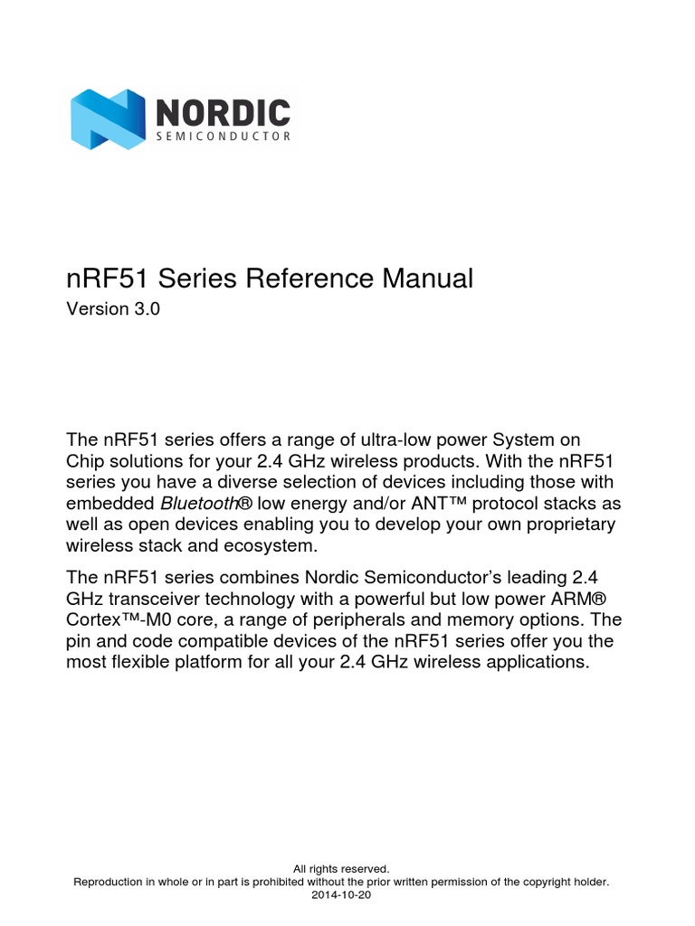 NRF51 Series Reference Manual v3.0 | PDF | Analog To Digital Converter ...
