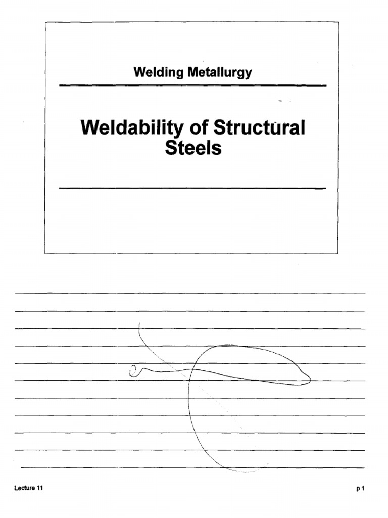 Weldability of Structural Steel PDF | PDF | Steel | Welding