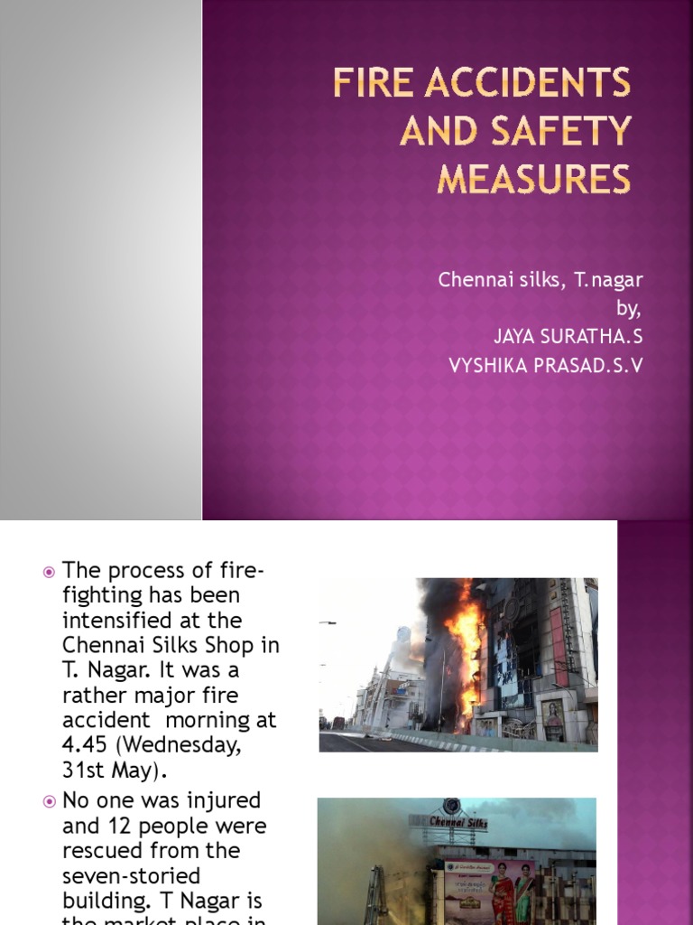 Fire Accidents and Safety Measures | PDF