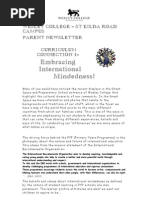 IB PSPE Scope and Sequence | PDF | Learning | Identity (Social Science)