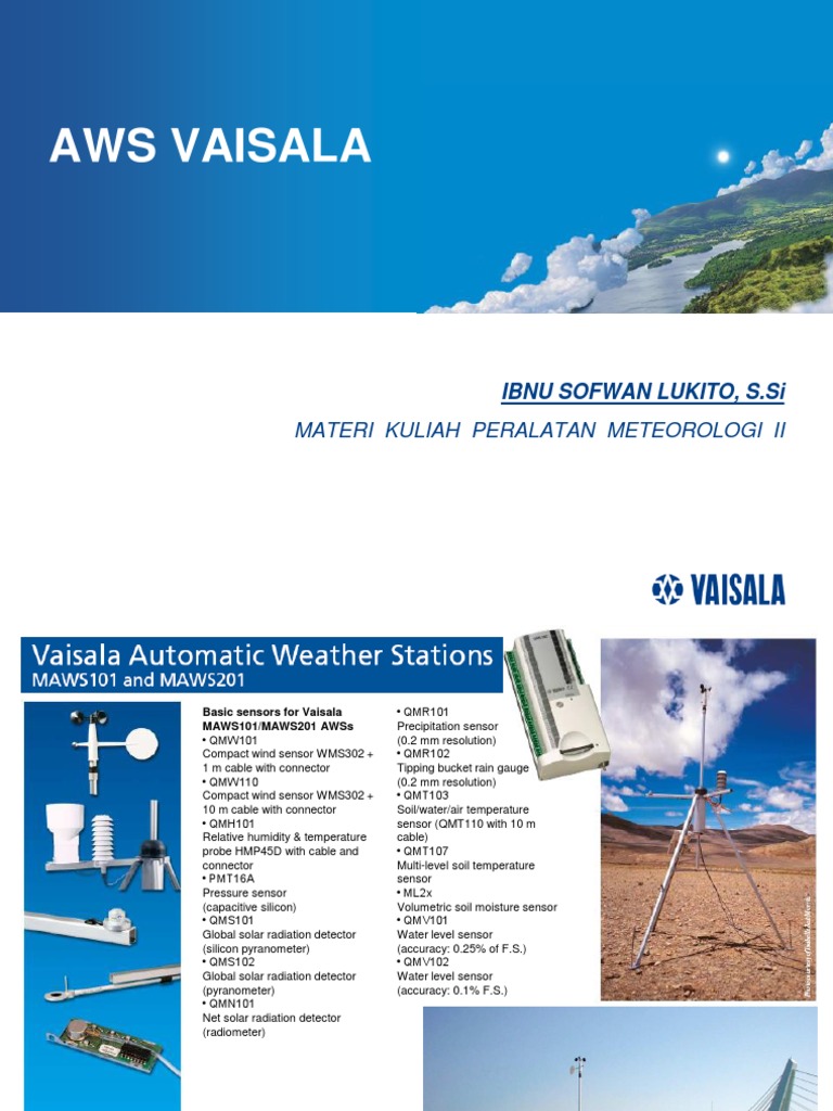 Materi AWS Vaisala | PDF | Meteorology | Applied And Interdisciplinary Physics