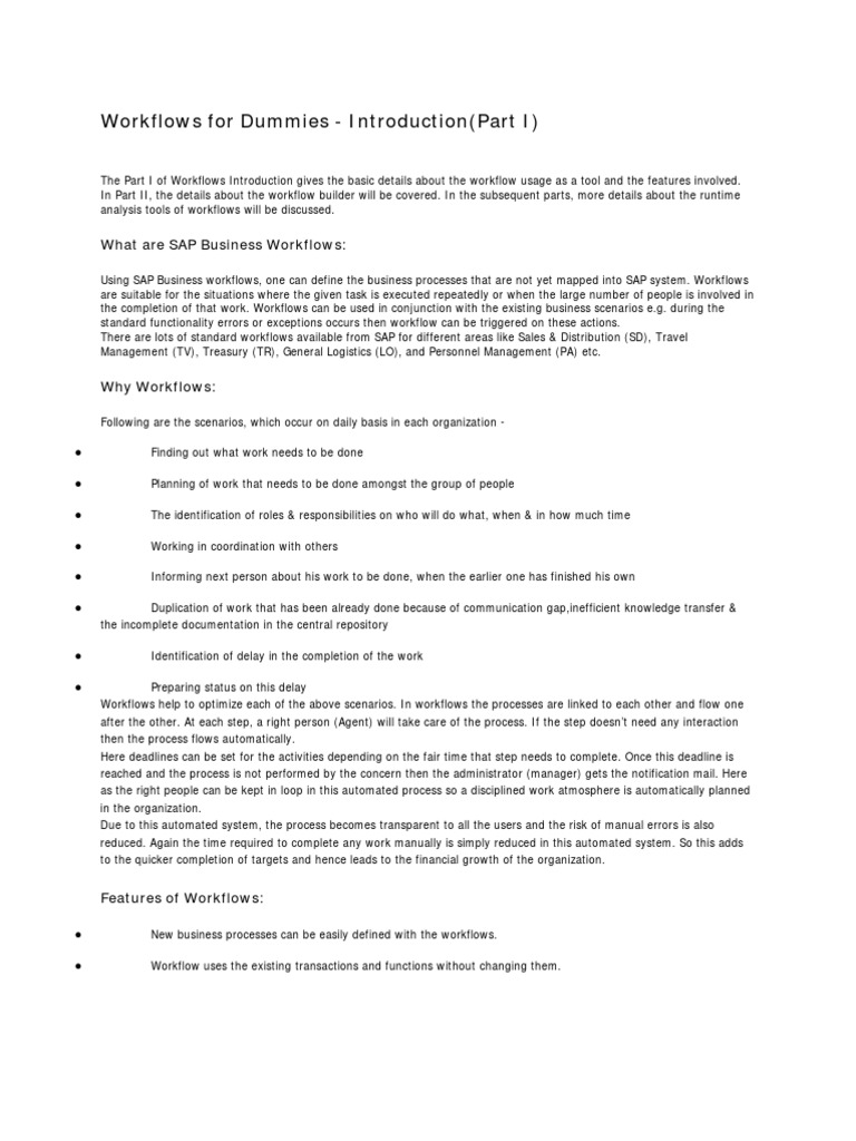 Workflow Tutorial | PDF | Workflow | Business Process