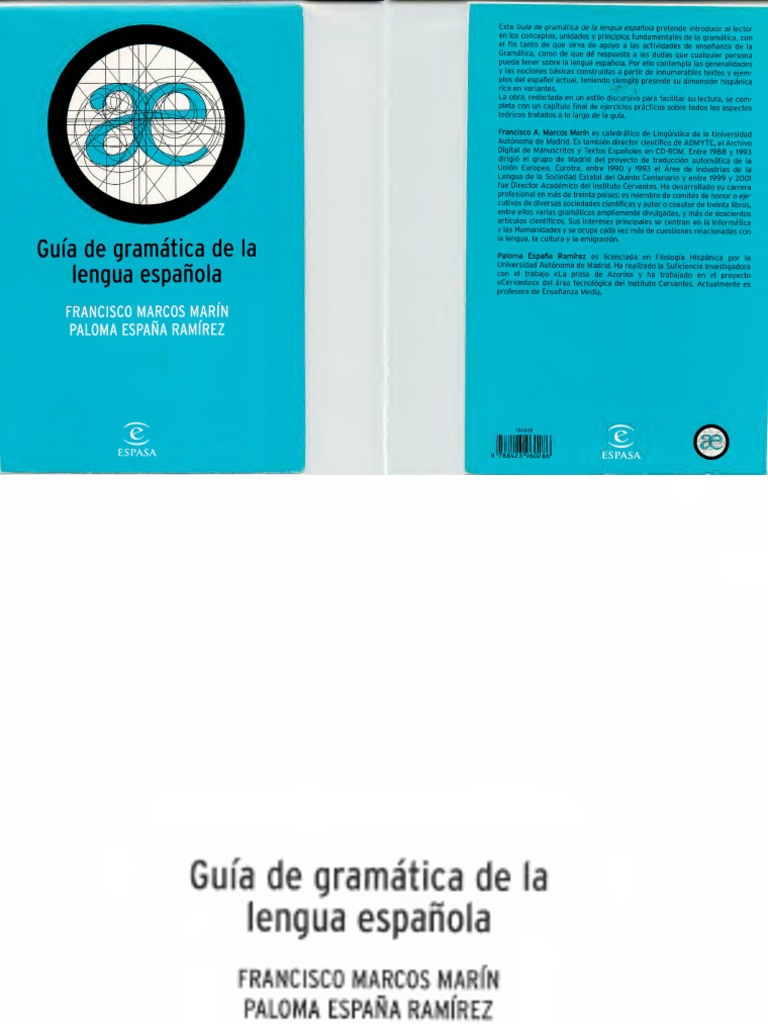 Guía de Gramática de La Lengua Española | PDF | Adverbio | Lingüística