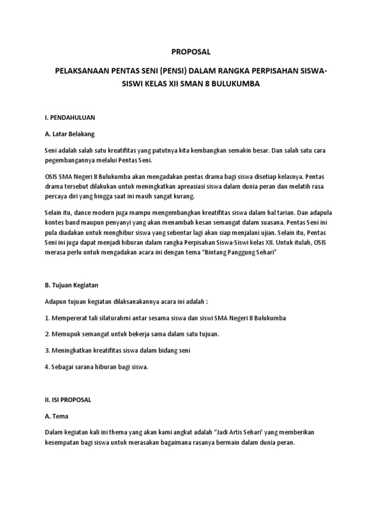 Proposal B Indo | PDF