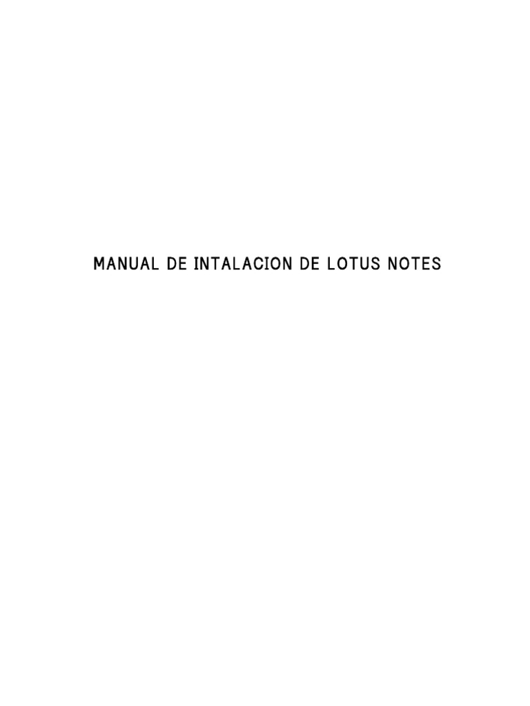 Manual Lotus | PDF | Autenticación | Software del sistema