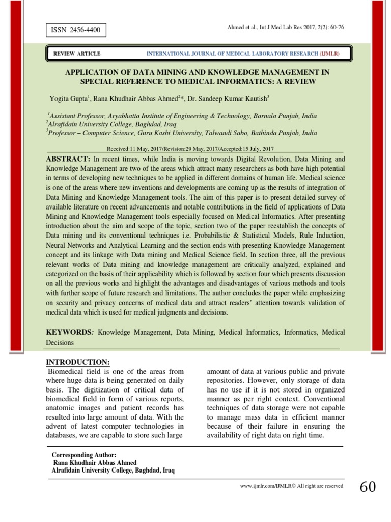 IJMLR221709 | PDF | Artificial Neural Network | Data Mining
