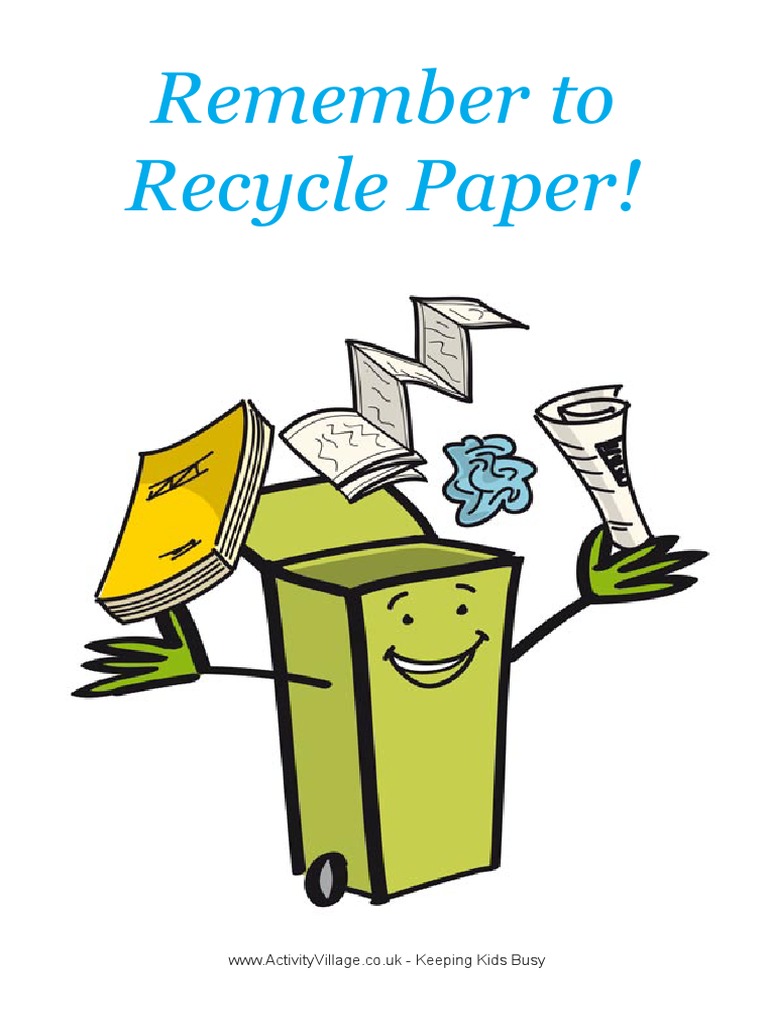 Remember To Recycle Paper | PDF