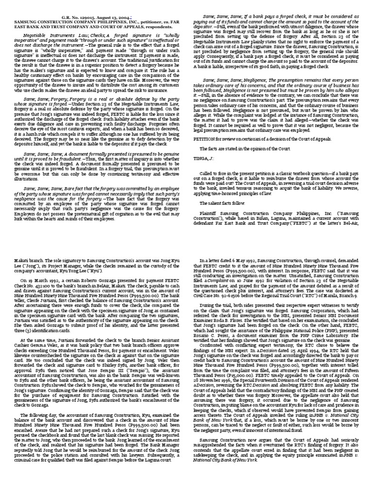 Nil 3 | PDF | Forgery | Cheque