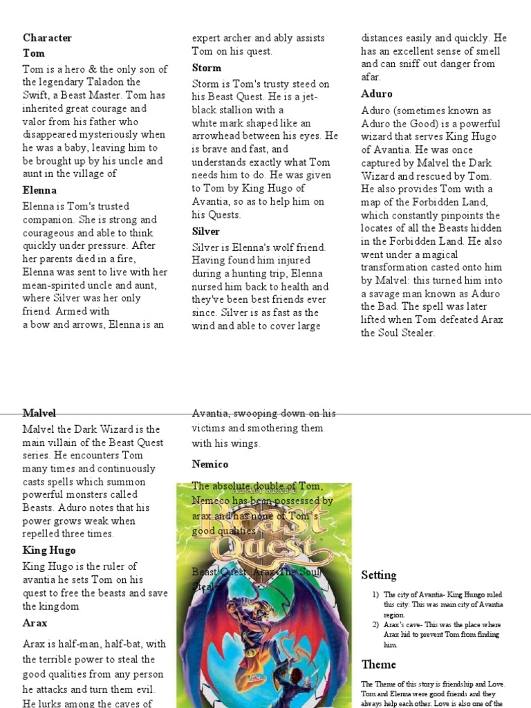 Beast Quest Brochure | PDF | Fantasy