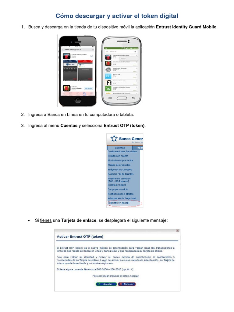 Como Descargar Activar y Usar El Token Digital-Banca PERSONAL | PDF ...