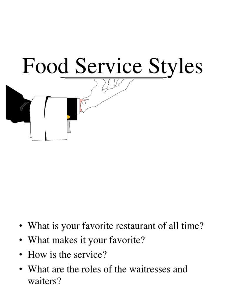 Overview of Restaurant Service Styles | PDF | Tableware | Buffet