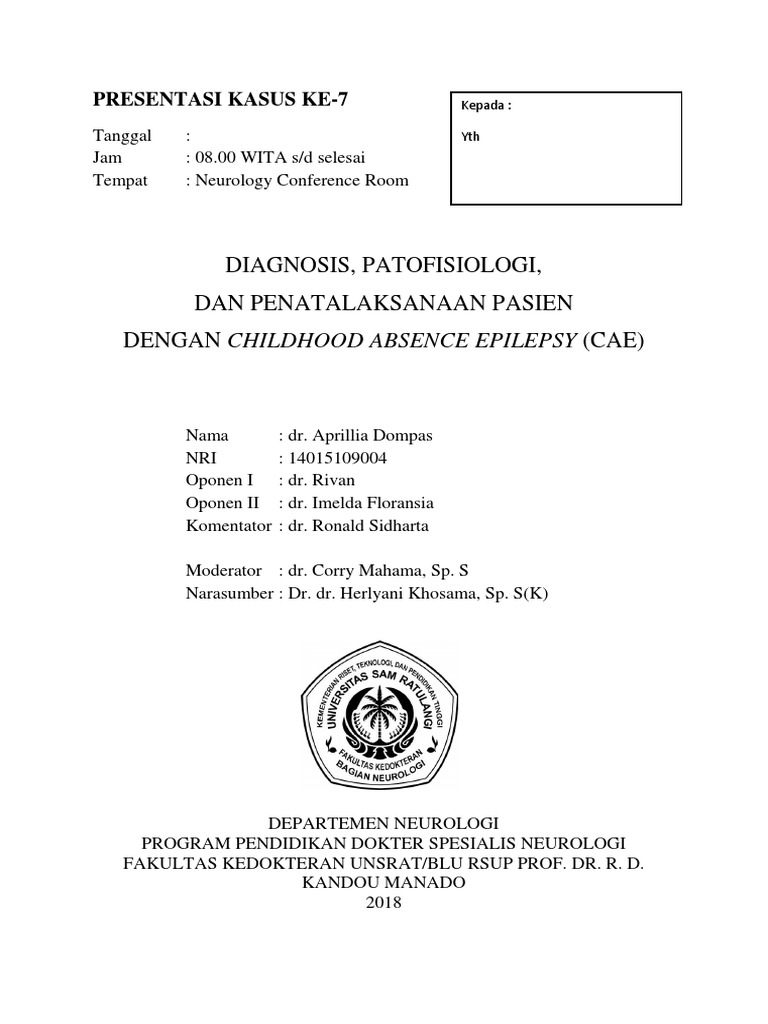 Cover Lapkas 7 | PDF | Neurology | Disorders Causing Seizures