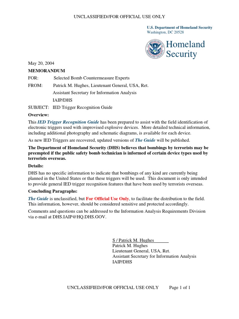 IED Trigger Recognition Guide | PDF | Improvised Explosive Device | Timer
