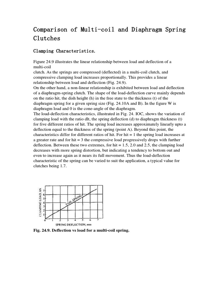 Comparing the Load-Deflection Characteristics of Multi-Coil and ...