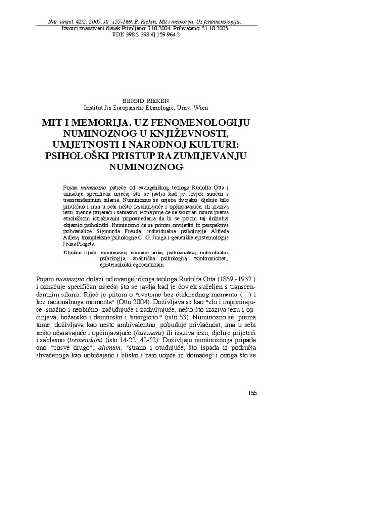 Rudolf Otto Sveto | PDF