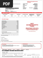 ACT Broadband Bill | Invoice | Cheque