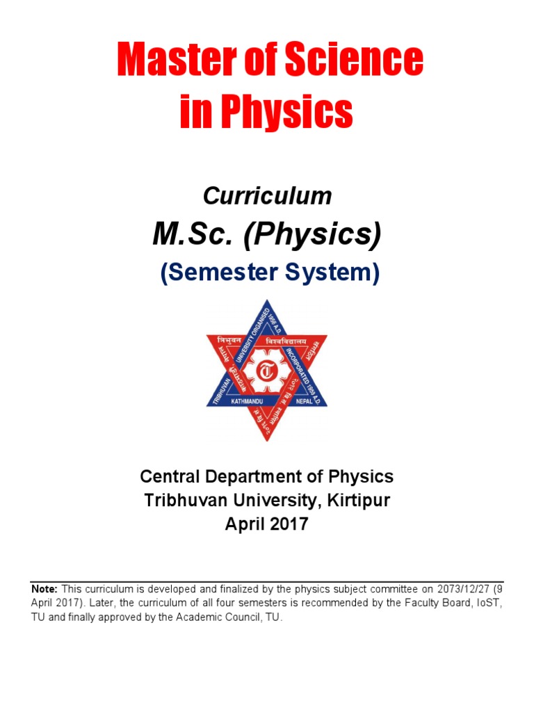 Msc(Physics)2017 | Spin (Physics) | Grading (Education)
