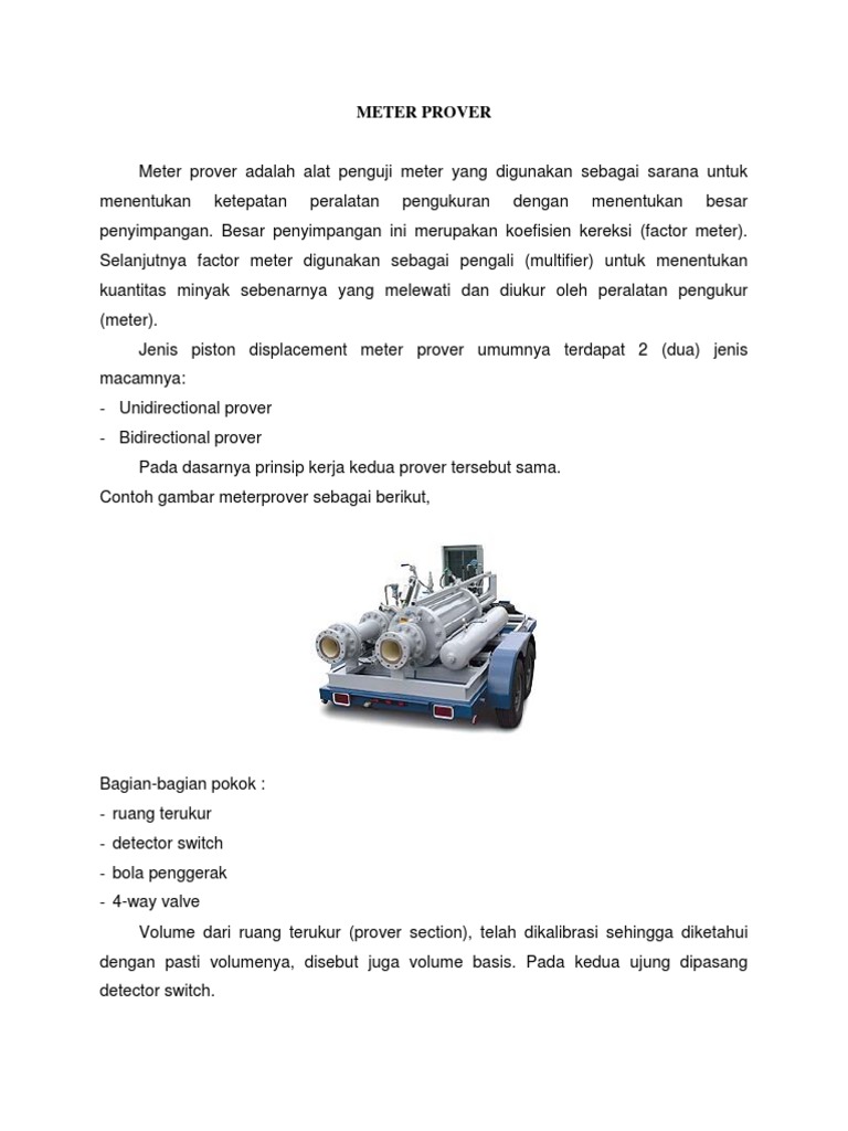 Meter Prover | PDF