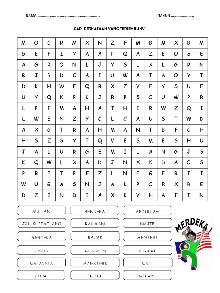 Cari Perkataan Tersembunyi | PDF