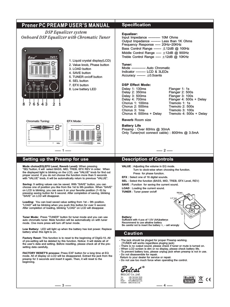 Digiq 9 | PDF | Equalization (Audio) | Electrical Connector