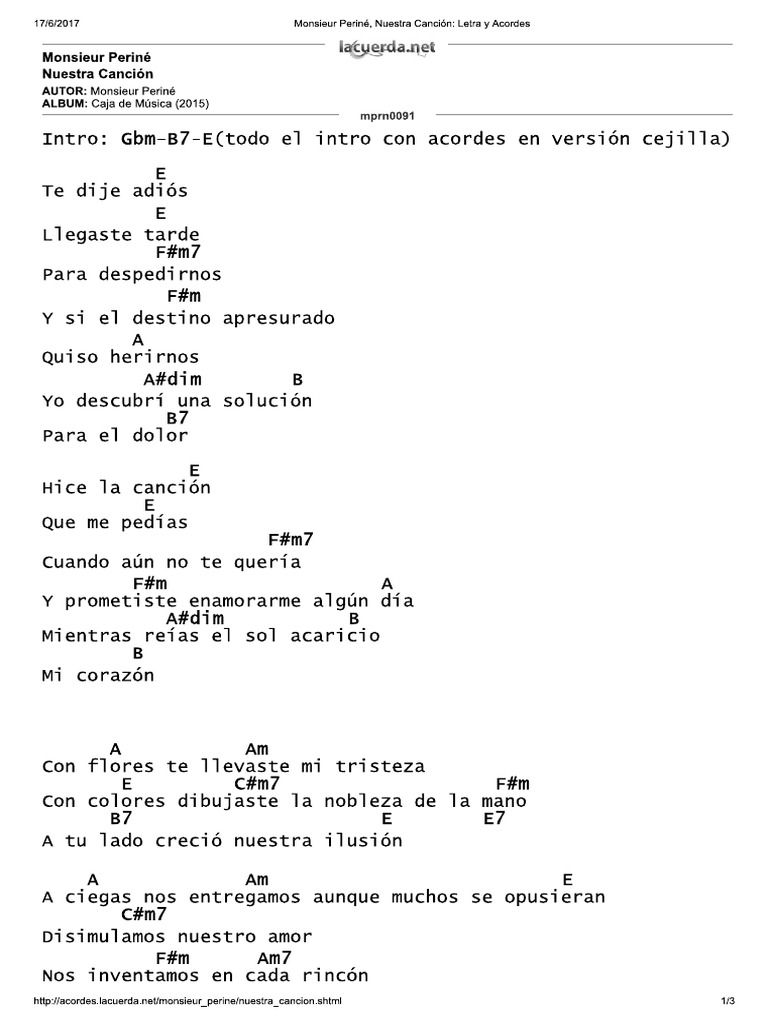 Nuestra Cancion | PDF