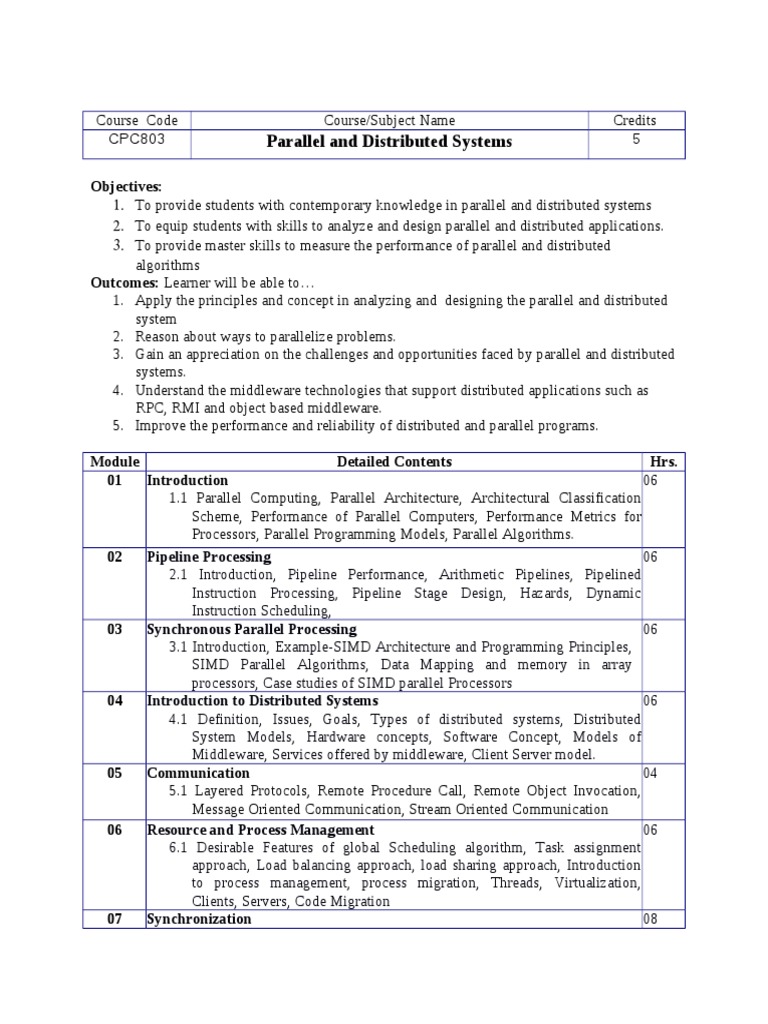 Parallel And Distributed Systems Pdf Parallel Computing Distributed Computing