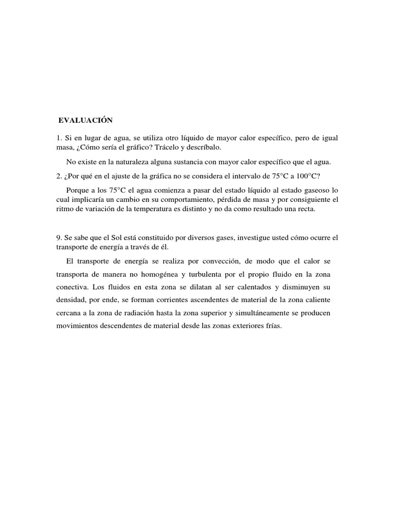 Calor Absorbido Disipado y Convección | PDF