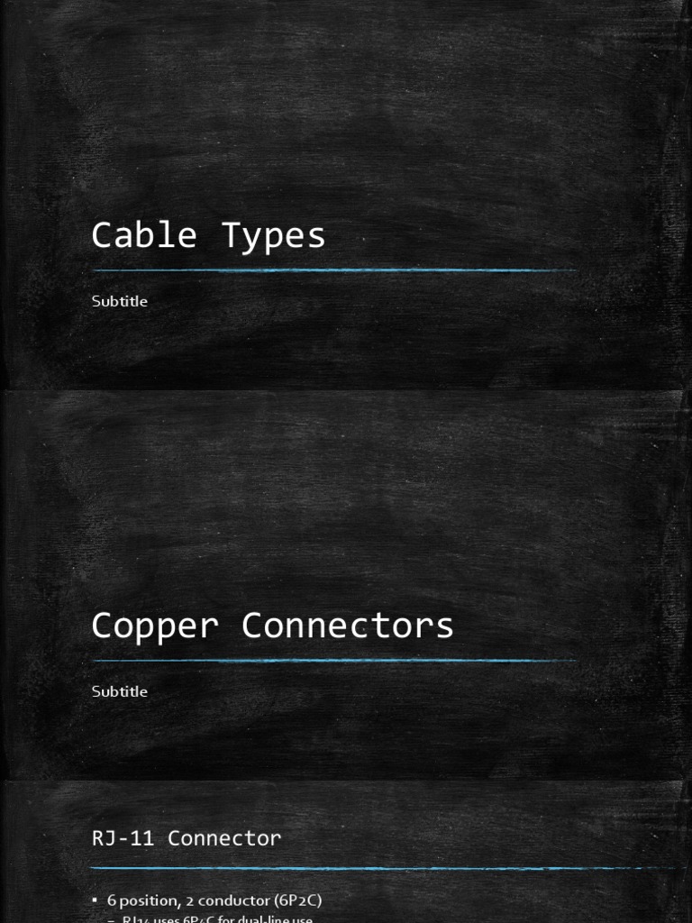 Essential Guide to Copper and Fiber Cable Connectors | PDF | Coaxial ...