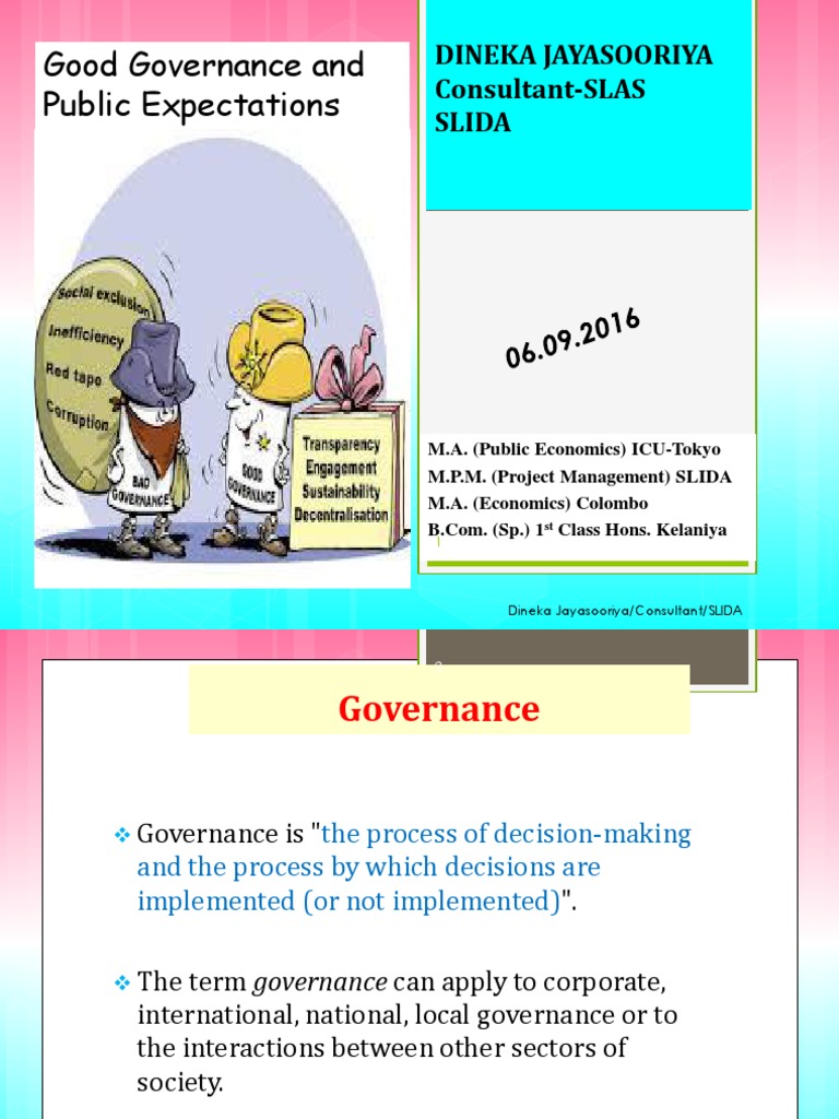 Good Governance | PDF | Good Governance | Governance