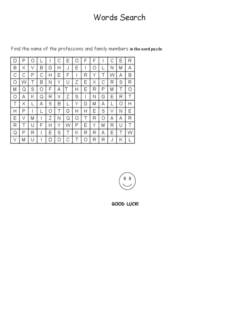 Words Search: in The Word Puzzle | PDF