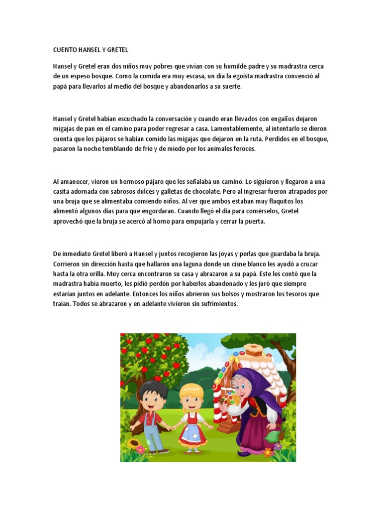 Cuento Hansel y Gretel | PDF