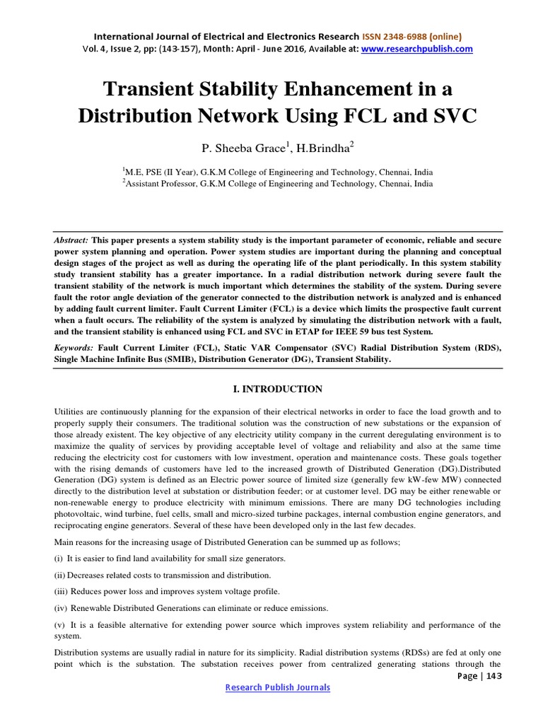 Transient Stability Enhancement-3376 | PDF | Physical Quantities ...
