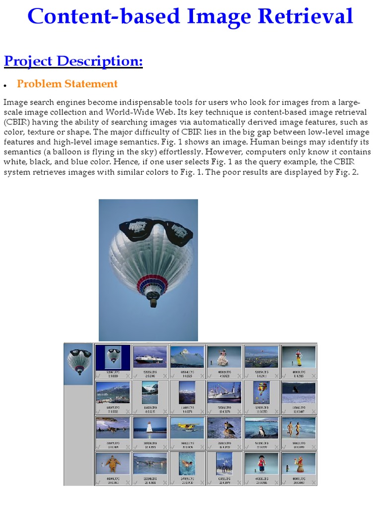 Content-Based Image Retrieval | PDF | Emerging Technologies ...