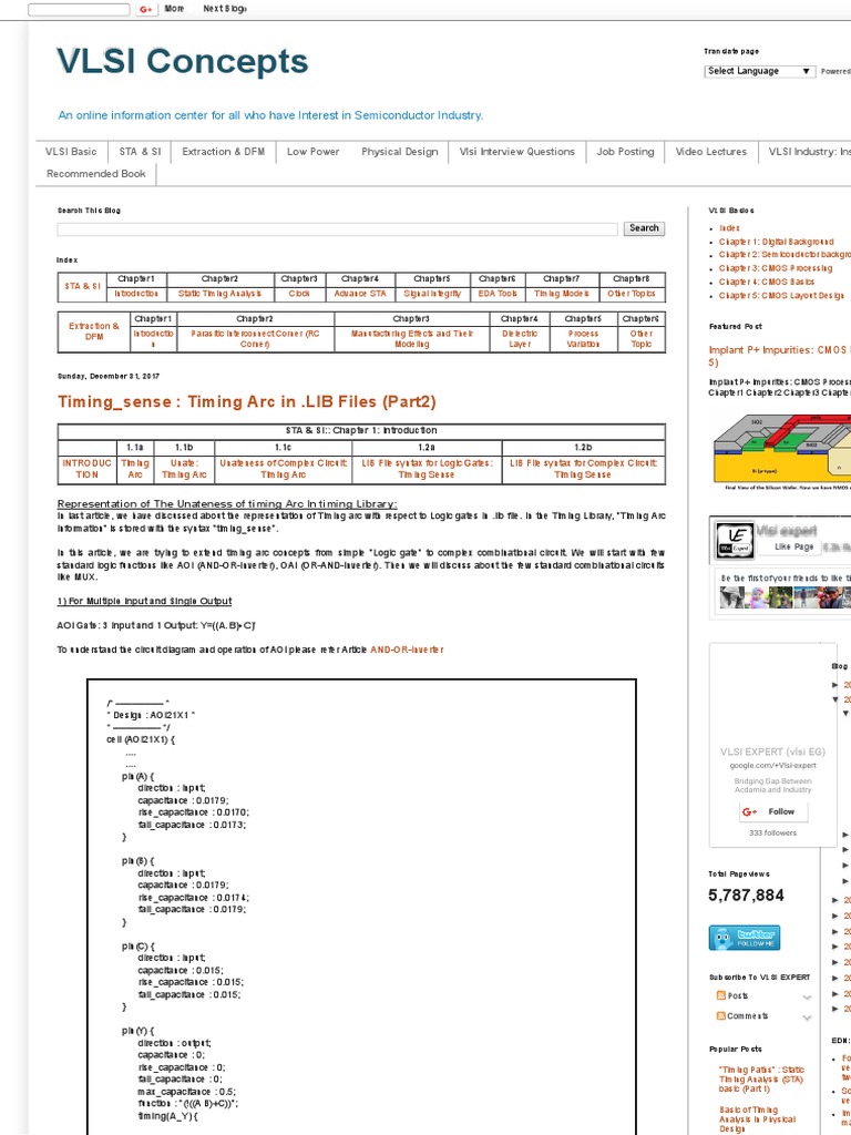 VLSI Timing Arc Concepts Explained | PDF | Electronic Design | Digital ...