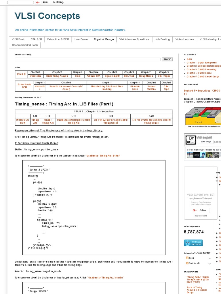 Understanding Timing Arcs in VLSI | PDF | Cmos | Logic Gate