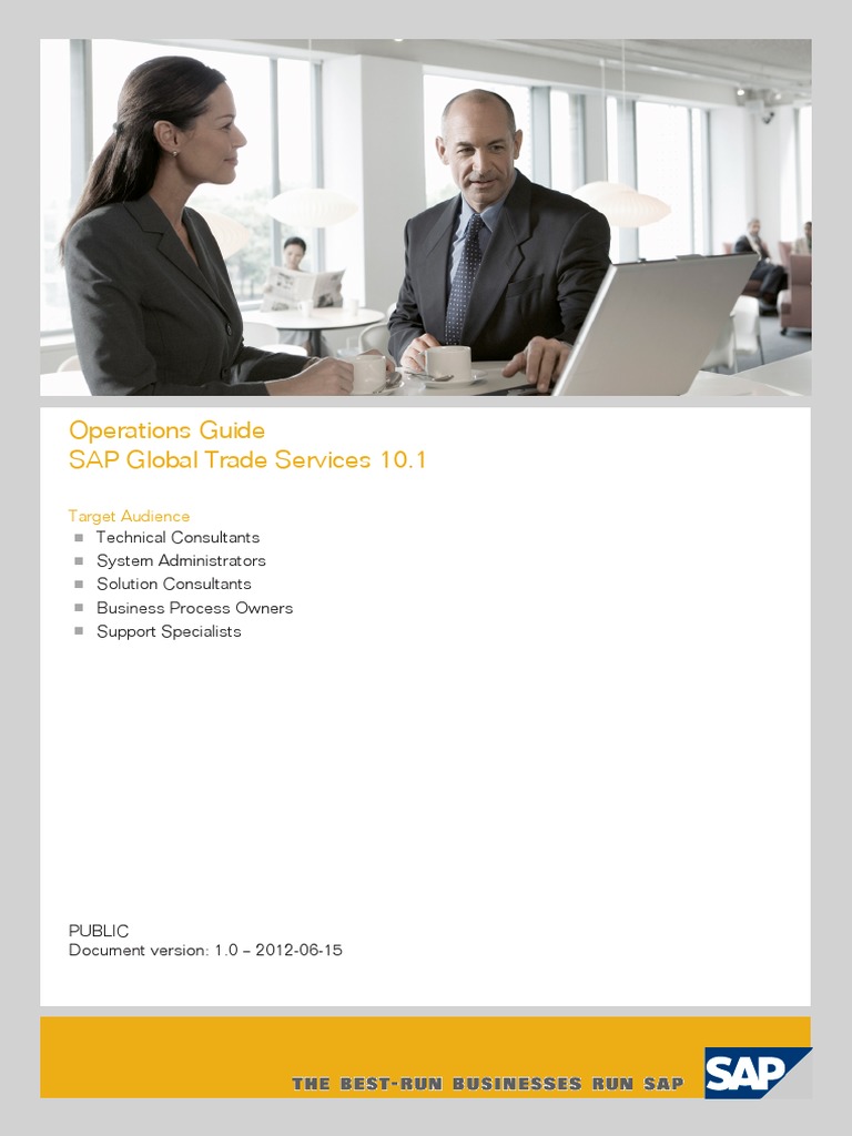 SAP Global Trade Services 10.1 Operational Guide | PDF | Sap Se ...